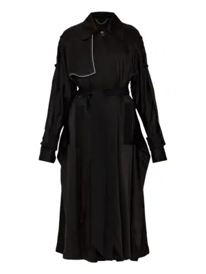 VICTORIA BECKHAM Victoria Beckham Contrast-Trim Trench Coat