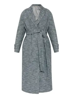 Victoria Beckham Raglan-sleeve Single-breasted Coat - Grey