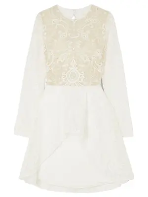 Rime Arodaky Sansa Open-back Mini Dress - Off-white