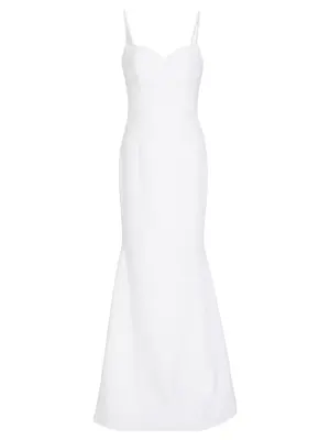 Rachel Gilbert Avery Crepe Gown - Ivory