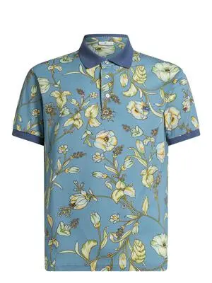 Etro Floral Polo Shirt - Blue