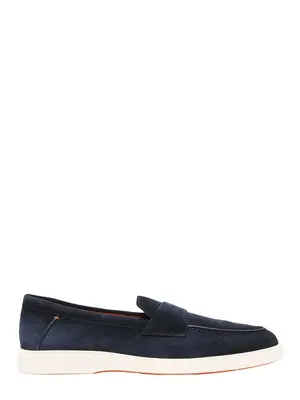 Santoni Suede Loafers - Blue
