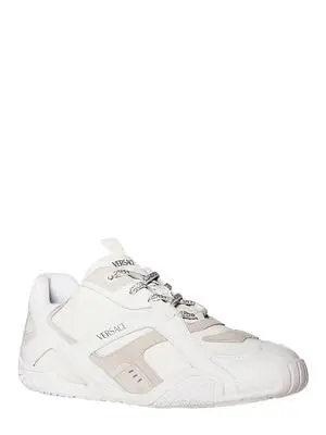 Versace Lace Up Sneakers White/cognac