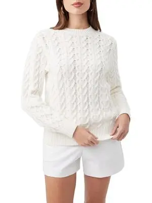 Trina Turk Corazon Sweater - Whitewash