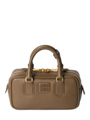 Miu Miu Arcadie Leather Bag - Tundra