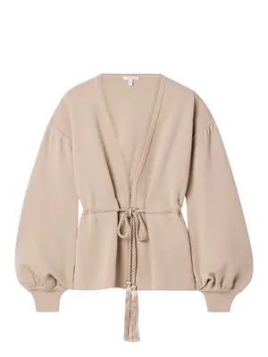 Max Mara Tiberio Belted Wool Cardigan - Neutrals