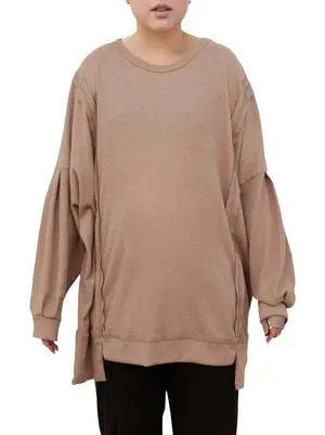 STANDARDS & PRACTICES Full Sleeve Relaxed Top - Camel
