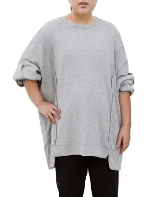 STANDARDS & PRACTICES Standards & Practices Full Sleeve Relaxed Top Heather Grey