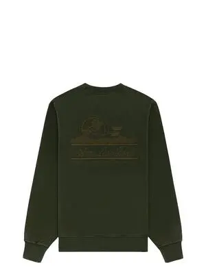 Aimé Leon Dore Tonal Unisphere Crewneck Sweatshirt - Green
