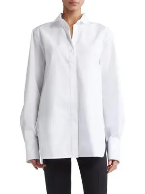 TOTÊME TOTEME Wingtip Collar Organic Cotton Poplin Shirt