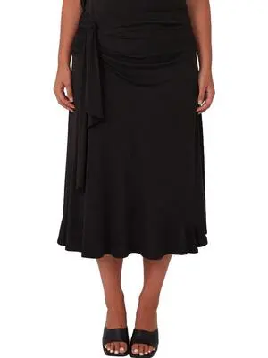 ESTELLE Octavia Waist Tie Skirt - Black