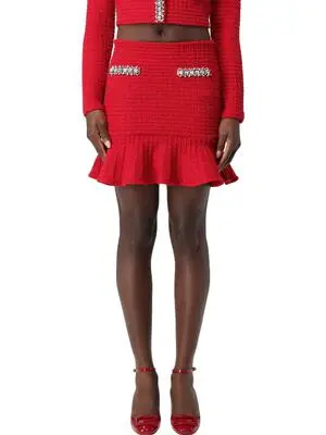 SELF-PORTRAIT Skirt - Red