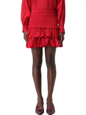 Isabel Marant ISABEL MARANT ETOILE Tiered Mini Skirt Red