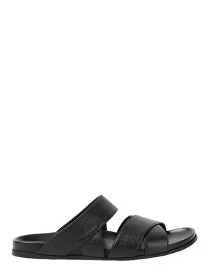 Manolo Blahnik Inezmu Leather Sandals - Black