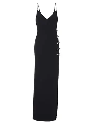 Elie Saab Embellished Bow-detail Gown - Black