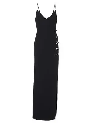 Elie Saab Embellished Bow-detail Gown - Black