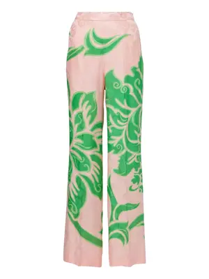 Etro Printed Straight Pants - Multicoloured