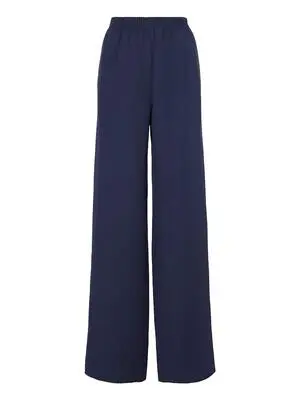 Valentino Garavani Cady Couture Wide-leg Pants - Blue