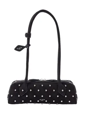 Alaïa Le Teckel Small Studded Shoulder Bag - Black