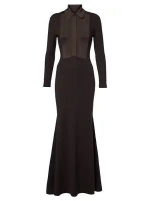 TOM FORD Wool-blend Turtleneck Dress - Brown