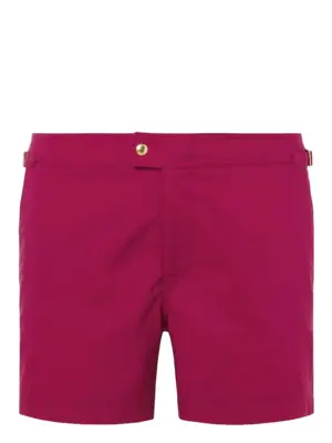 TOM FORD Technical Poplin Swim Shorts - Red