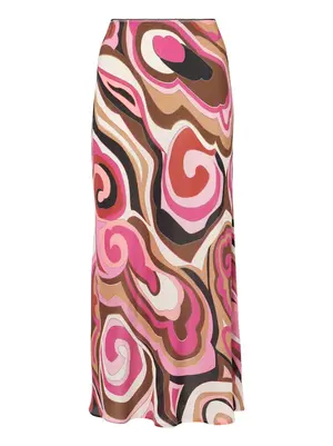 Rixo Ardith Maxi Skirt - Pink