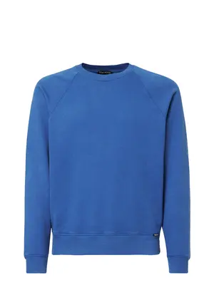 TOM FORD Cotton Jersey Sweatshirt - Blue