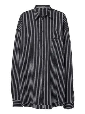 BALENCIAGA Balenciaga Flatground Striped Cotton Shirt