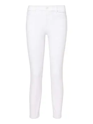 7 For All Mankind Roxanne Mid-rise Skinny Jeans - White