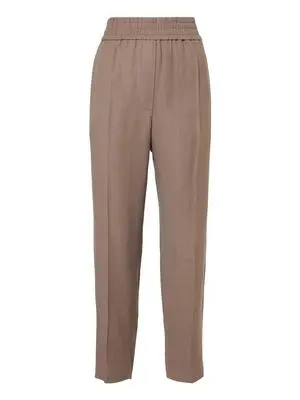Brunello Cucinelli Mid-rise Straight Leg Pants - Brown