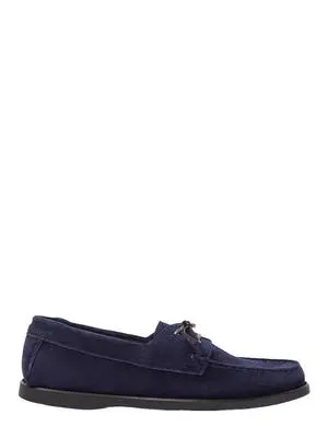 SAMAN AMEL Saman Amel City Moc Suede Boat Shoes Blue