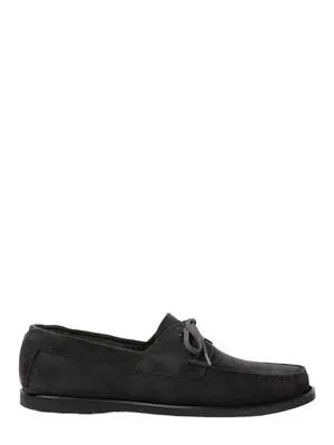 SAMAN AMEL Saman Amel City Moc Suede Boat Shoes Grey