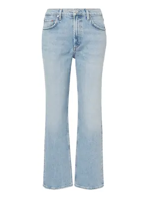 AGOLDE Valen Mid-rise Straight Jeans - Blue