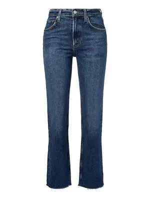 AGOLDE Valen Mid-rise Straight Jeans - Blue