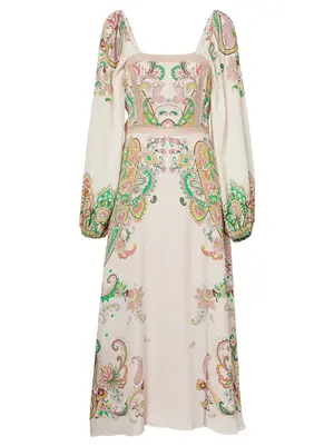 Etro Printed Midi Dress - Multicoloured