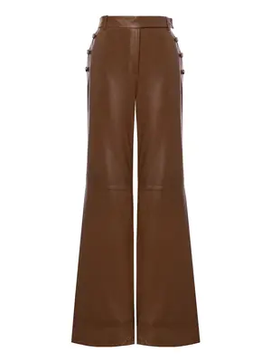 Alberta Ferretti Flared Trousers - Brown