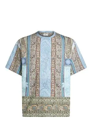 Etro Abstract Print T-shirt - Blue