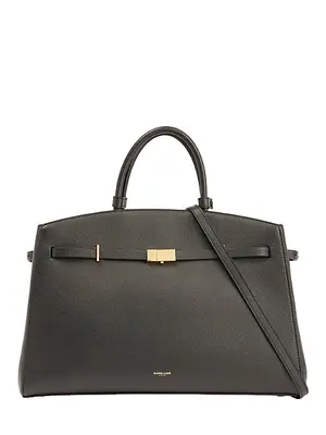 DEMELLIER Demellier The Hudson Leather Tote Bag Black