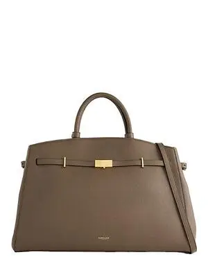 DEMELLIER Demellier The Hudson Leather Tote Bag Deep Olive F02