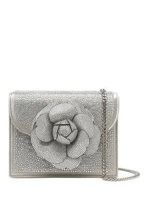 Oscar De La Renta Crystal Mini Tro Bag - Silver