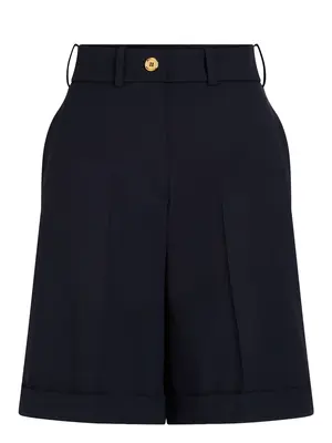 Patou Twill Bermuda Shorts - Black