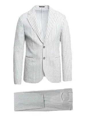 Emporio Armani Suit Size Cotton, Viscose, Linen, Silk - White