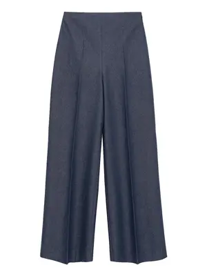 RÓHE Pressed-crease Trousers - Blue