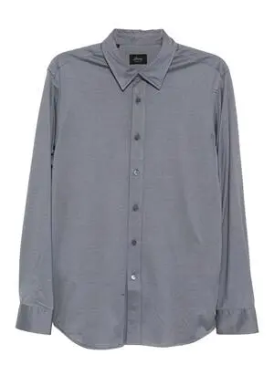 Brioni Classic Collar Shirt - Blue