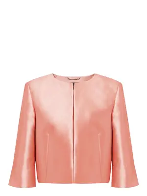 Alberta Ferretti Satin Jacket - Pink