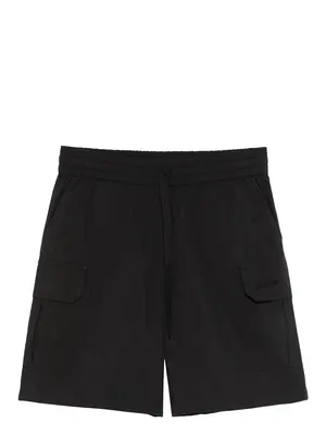 P.a.r.o.s.h Logo-embroidered Shorts - Black