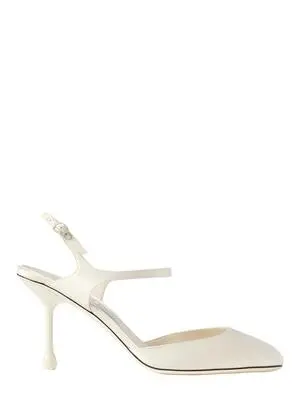 JIMMY CHOO Pixie 80 Satin Mary Jane Pumps