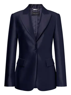Alberta Ferretti Alberta Ferretti Mikado Blazer Blue