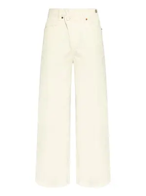ALLSAINTS Aki Wide Leg Jeans - Neutrals