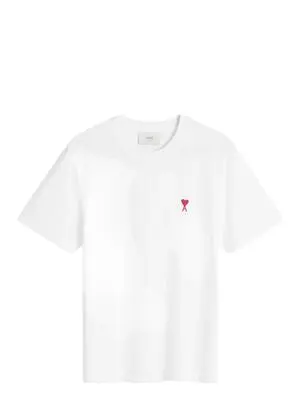 Ami Red Adc Classic T-shirt - White
